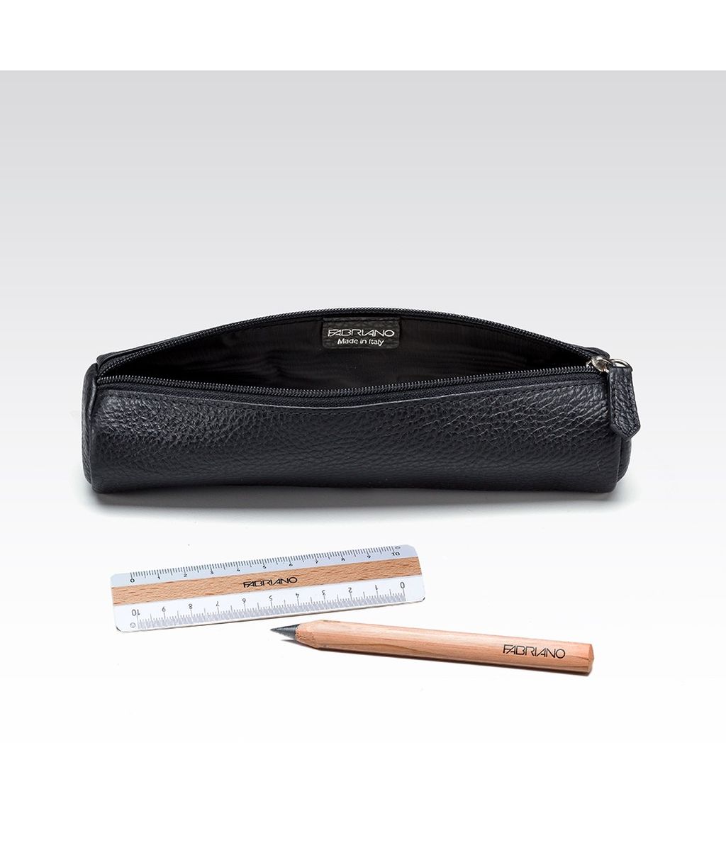 Pencil case Fabriano eco leather 20*5 black 5700109